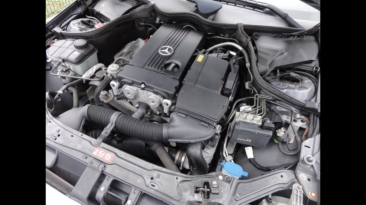 4 Zylinder Benzinmotor M271.955, W209 200 Kompressor. - YouTube