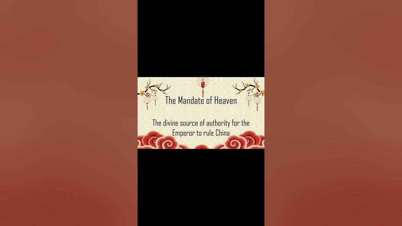 Chinese Myth and the Mandate of Heaven - YouTube
