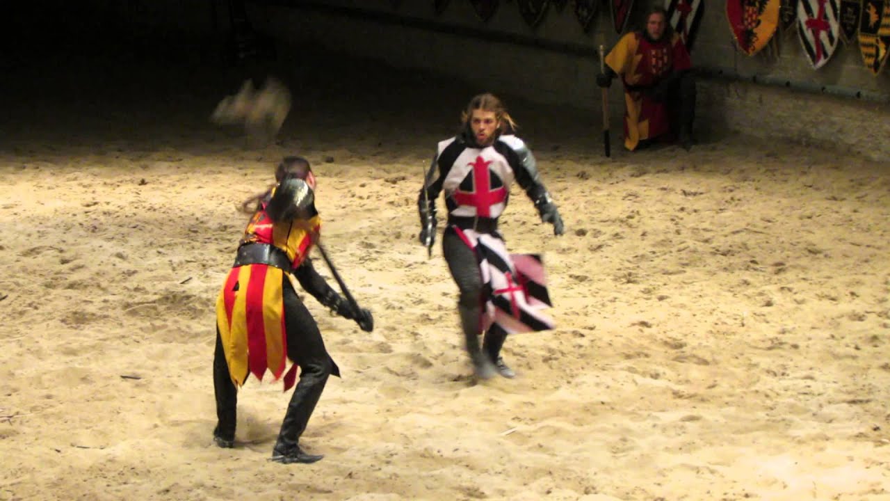 Medieval Times Toronto knights hand to hand combat - YouTube