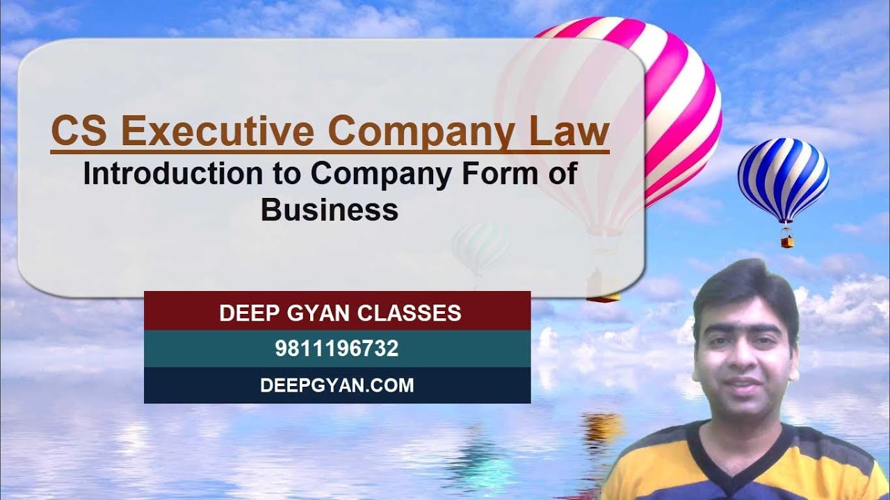 Latest Updates CS Executive Company Law Video Lectures - Introduction ...