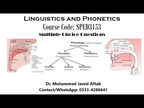 Linguistics and Phonetics | Video No 1 | Special Education | Multiple ...