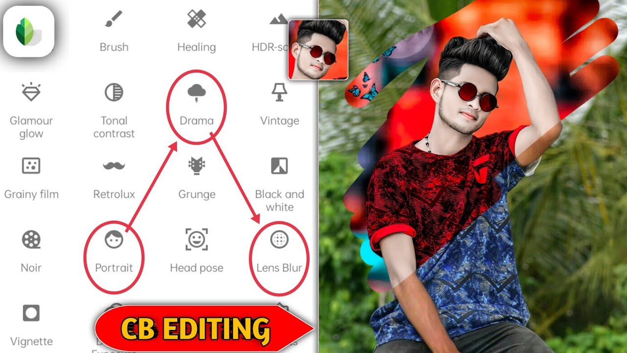 snapseed CB background editing | snapseed background change kaise kare ...