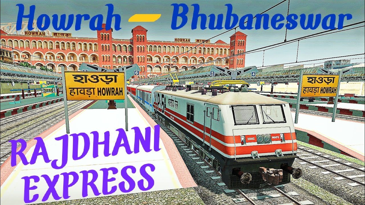 Rajdhani Express 😊 Journey from Howrah to Bhubaneswar with WAP5 🚂 - YouTube