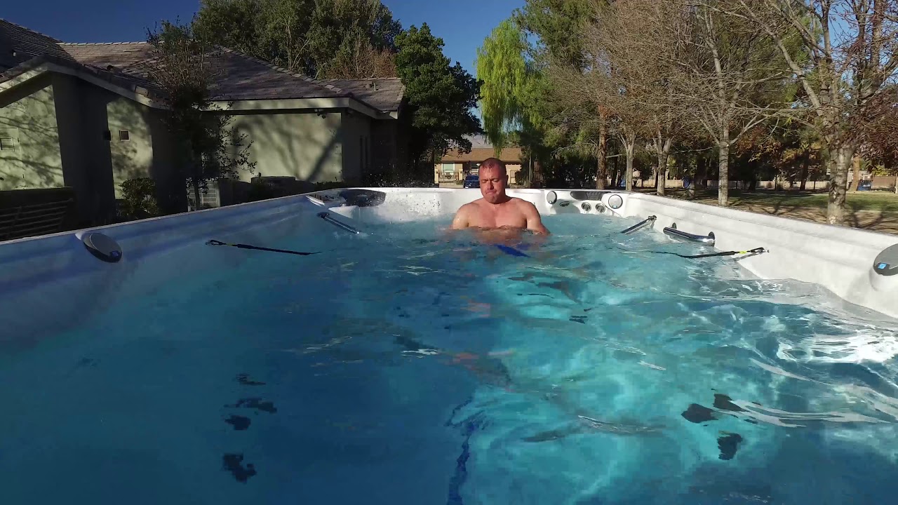 TidalFit Rowing Exercise in Swim Spa - YouTube