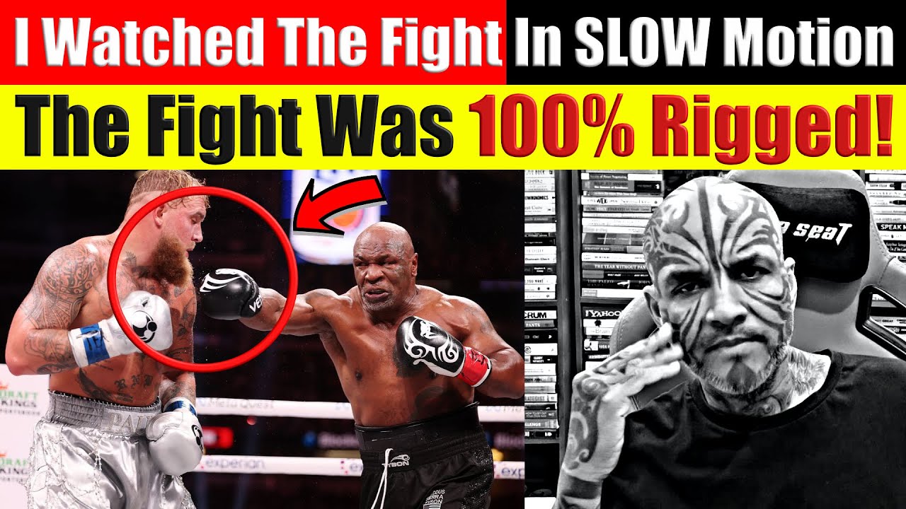 I Watched The Tyson Vs Paul Fight In Slow Motion. The Fight Was 100% ...
