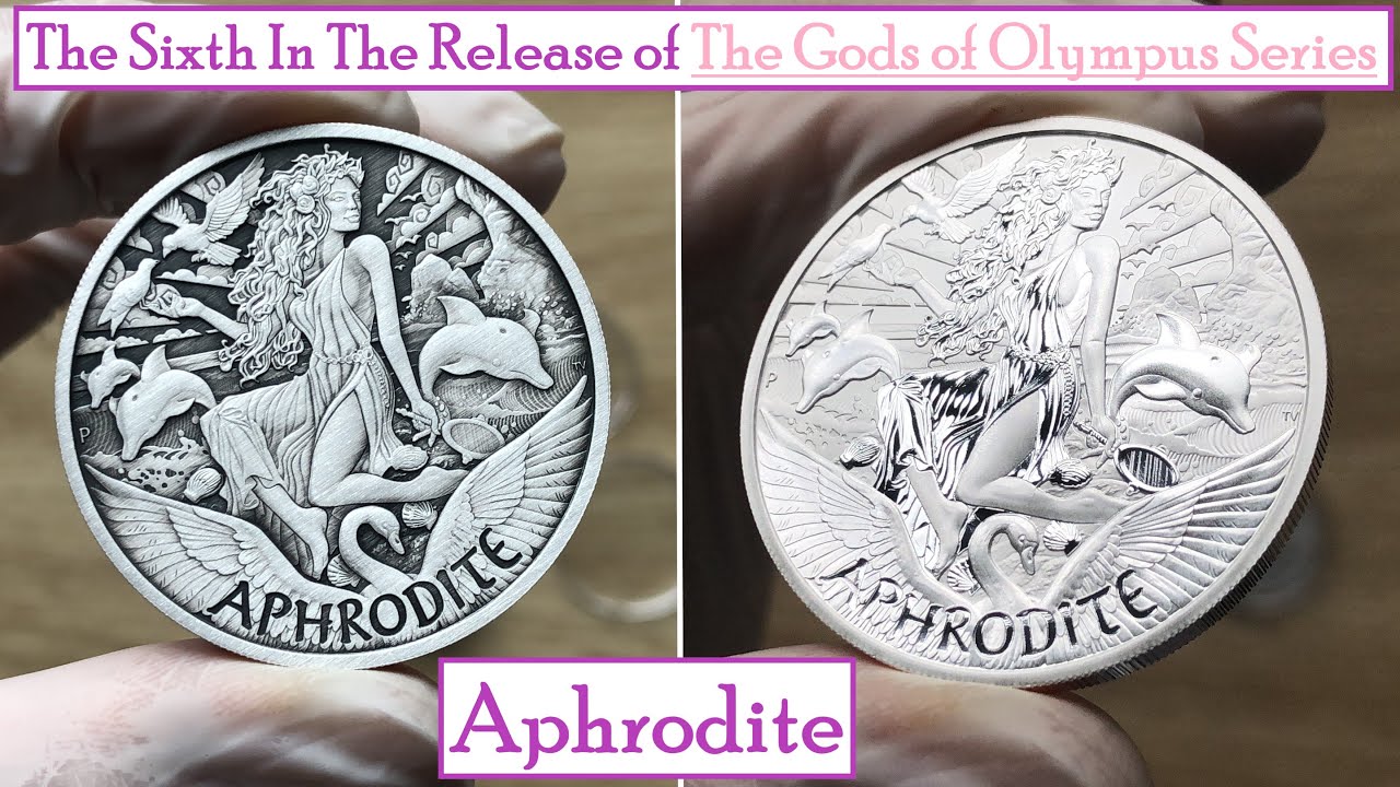 2022 Tuvalu Gods of Olympus - Aphrodite 1oz Silver BU Coin - YouTube