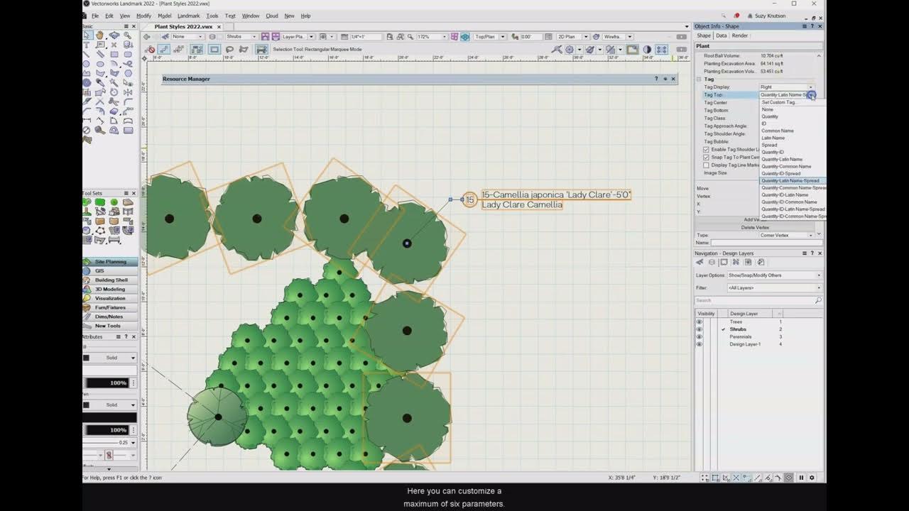8.1a Plant tags - Vectorworks 2023 - YouTube