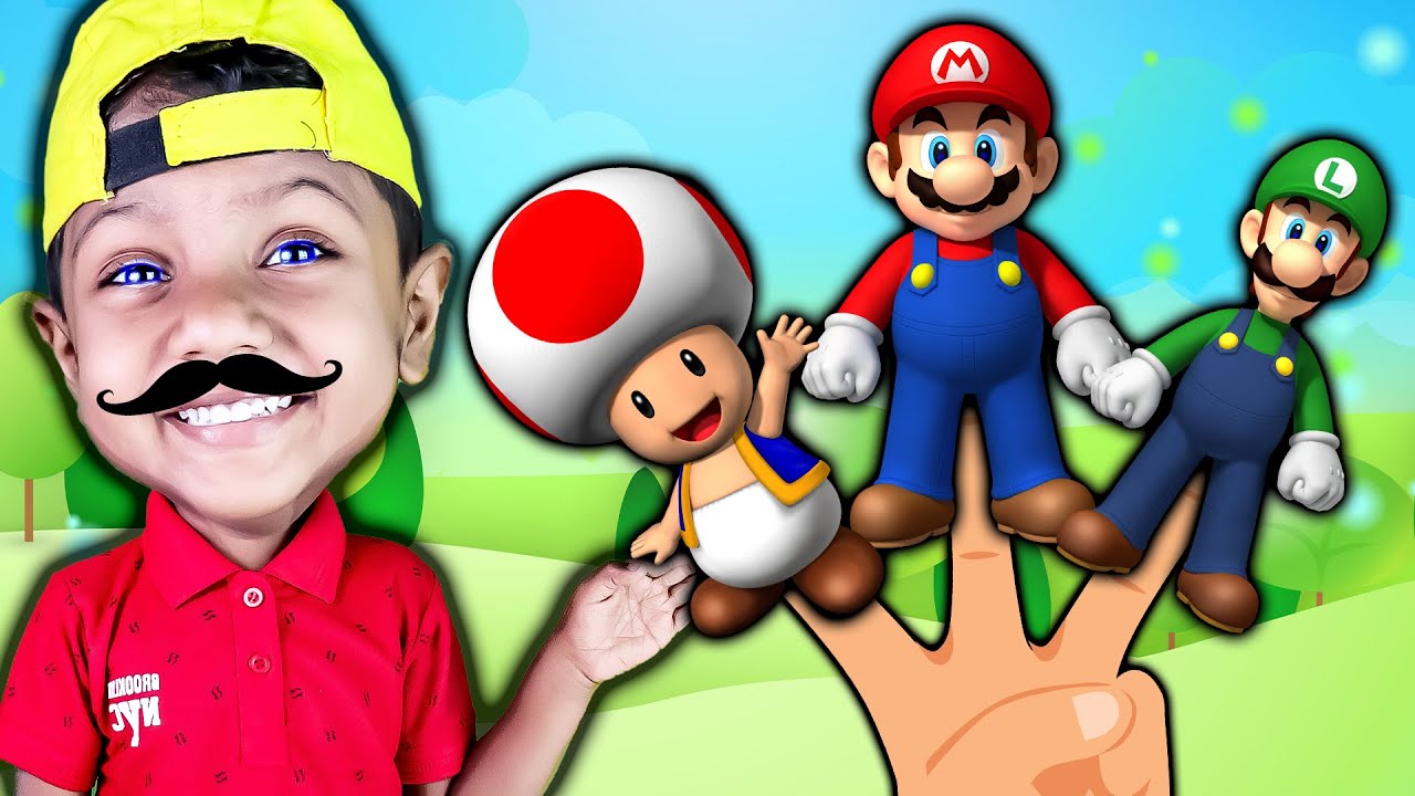 MARIO Finger Family Song for Kids | JOJO BOYS @dbillions - YouTube