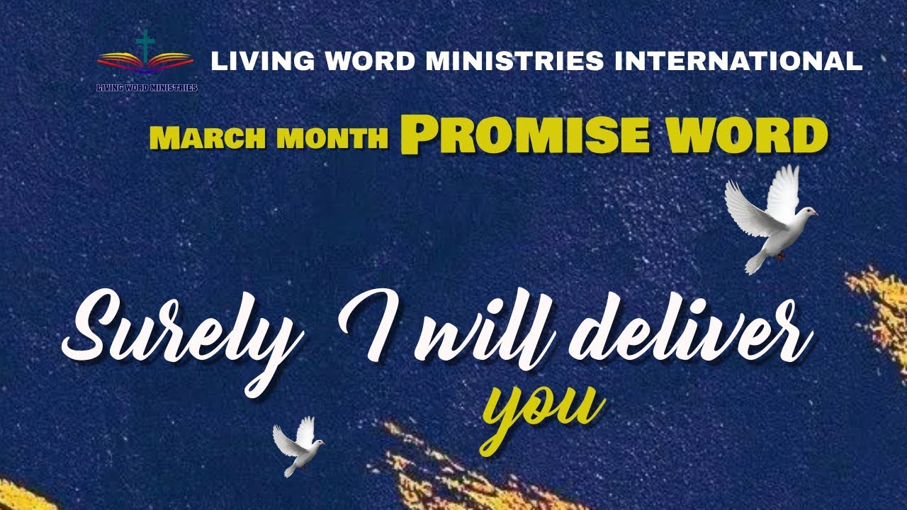 March Month Promise Word -01.03.2024 || Surely I will deliver you ...
