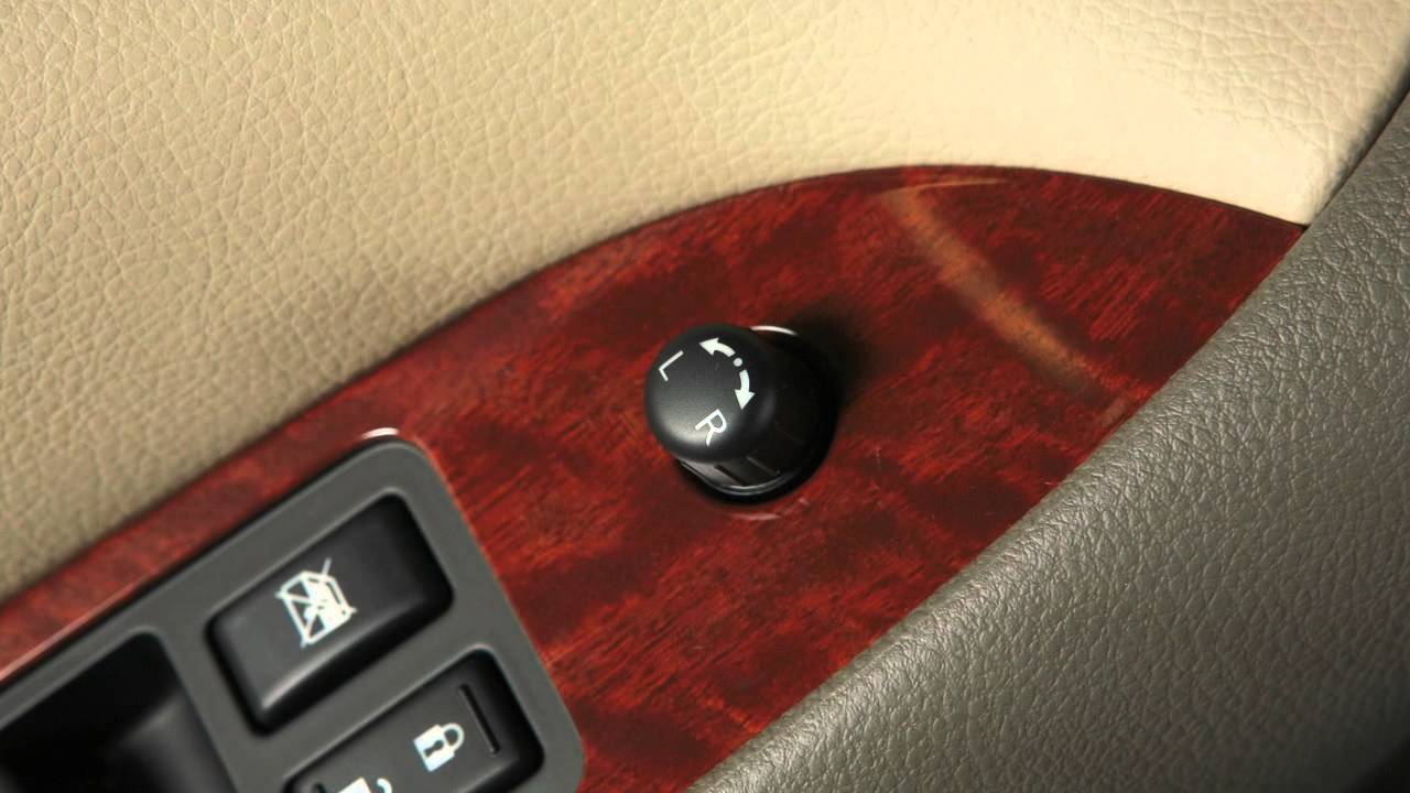 2012 NISSAN Murano - Outside Mirror Control Switch - YouTube