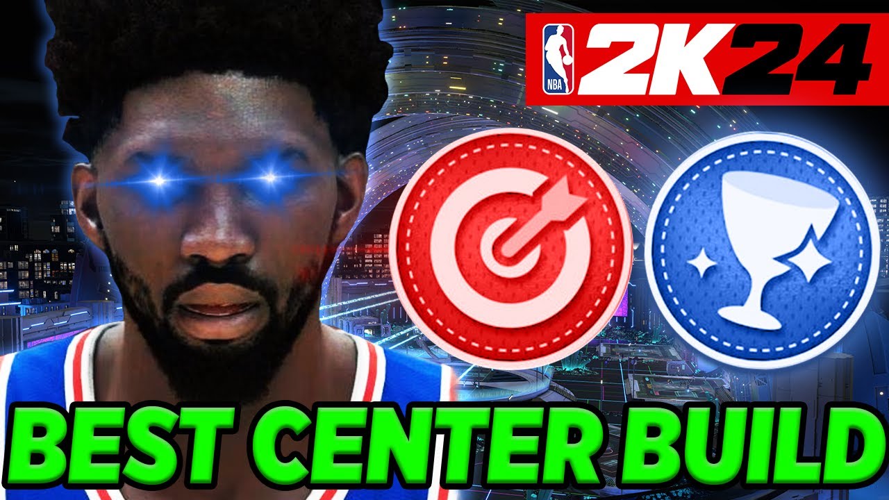 BEST CENTER BUILD IN NBA 2K24! GLITCHY POPPER 5V5 PROAM BUILD! - YouTube