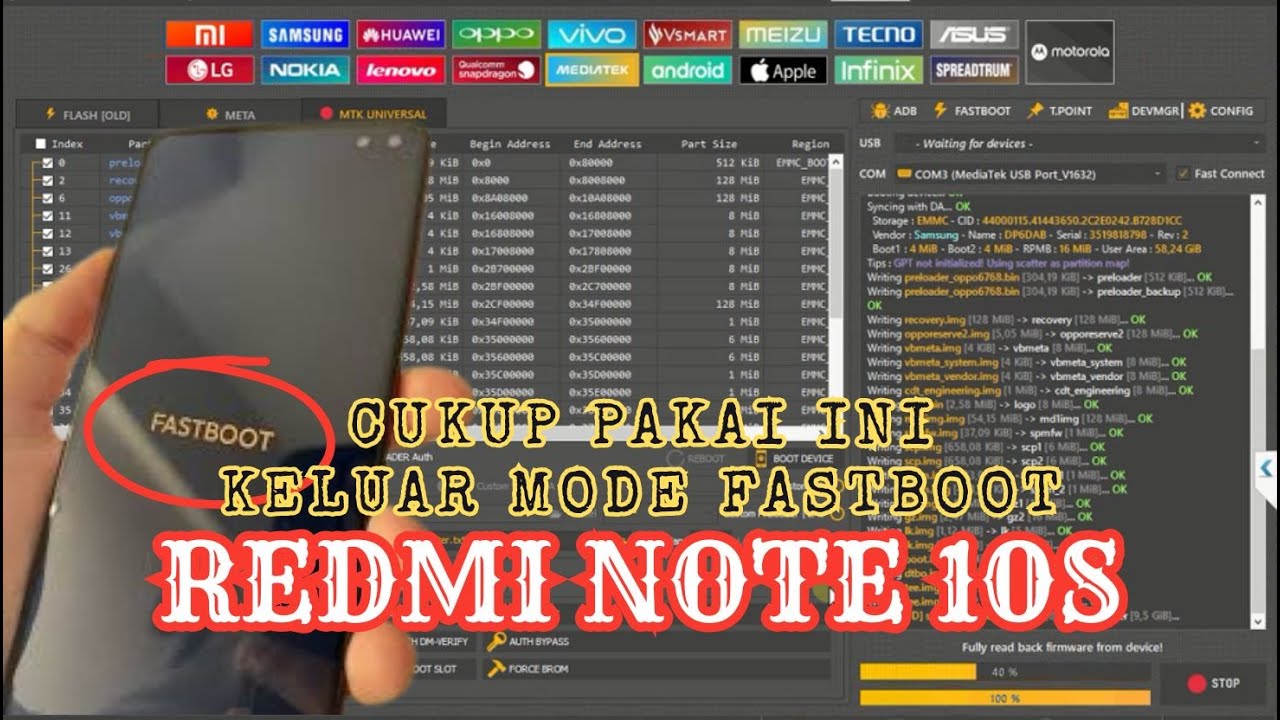 REDMI NOTE 10s MODE FASTBOOT BEGINI CARA KELUARNYA DAN SOLUSINYA - YouTube