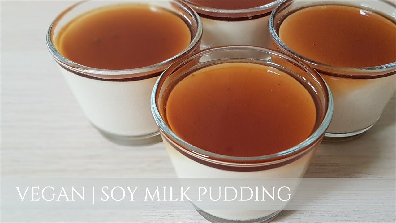 VEGAN | Soy Milk Pudding - only 3 ingredients, gluten free! - YouTube