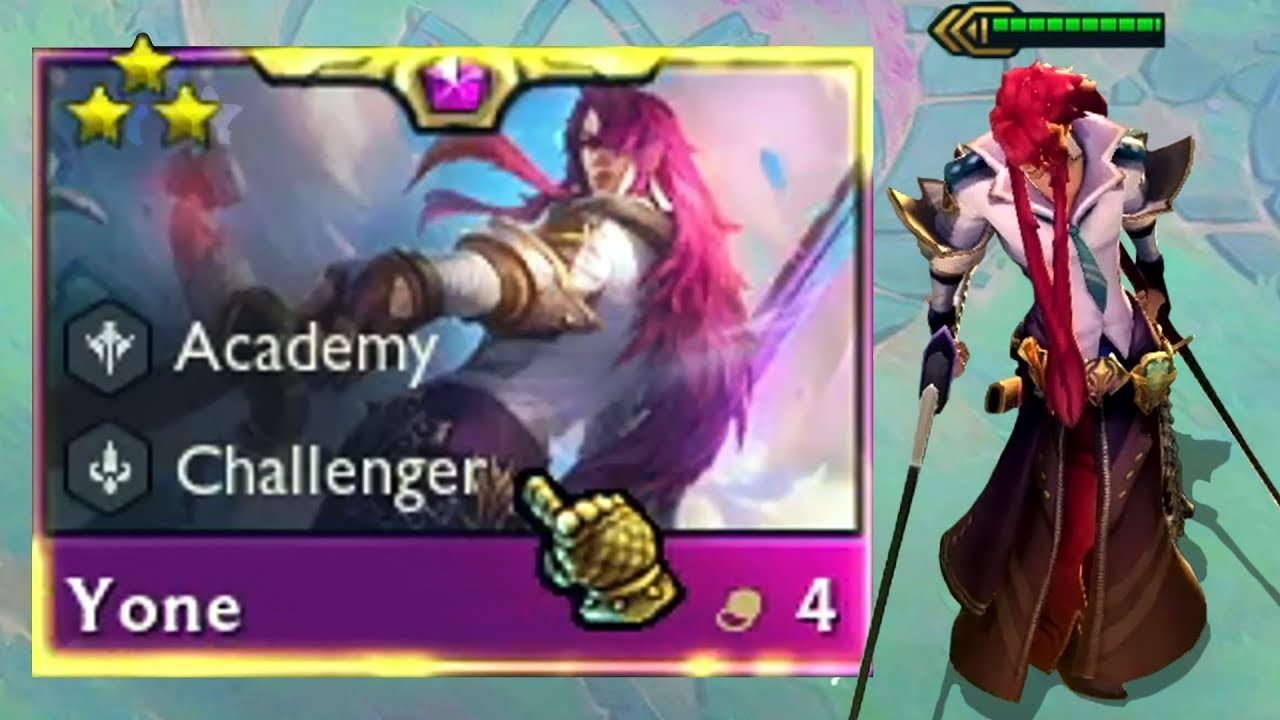 3 STAR YONE RETURNS WITH 8 ACADEMY AND CHALLENGER - PBE SET 6 TFT BEST ...