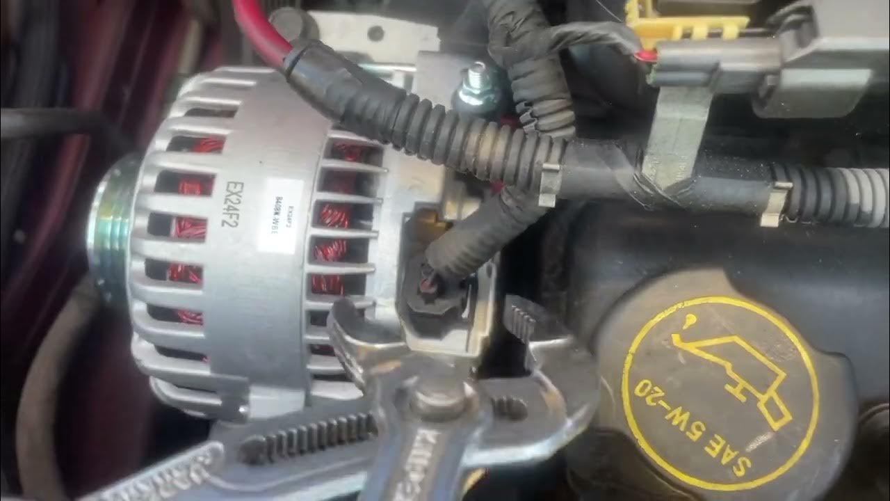 EASIEST ALTERNATOR REPLACEMENT EVER 2004 FORD FREESTAR VAN, HOW TO REPLACE ALTERNATOR YOURSELF ...