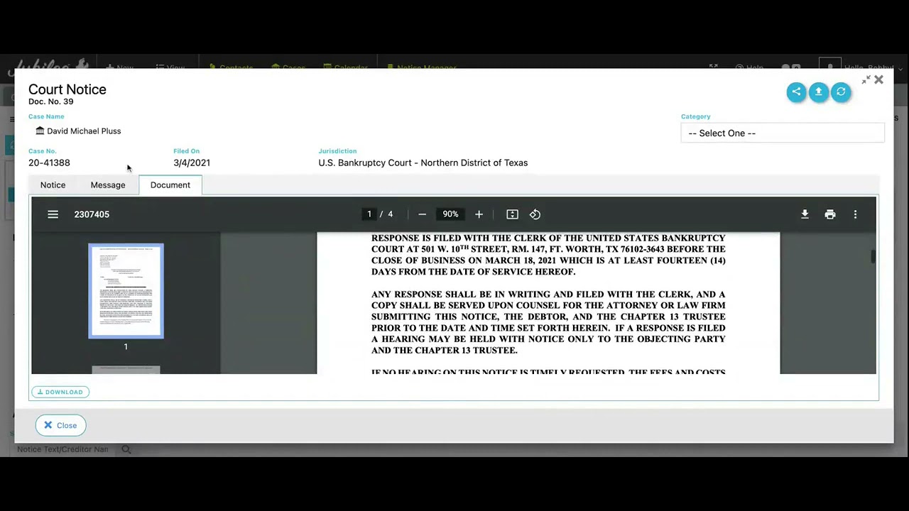 Court Notices Management | Jubilee by LegalPRO Systems, Inc. - YouTube