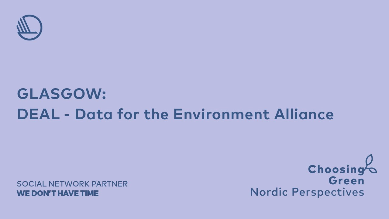 DEAL - Data for the Environment Alliance - YouTube