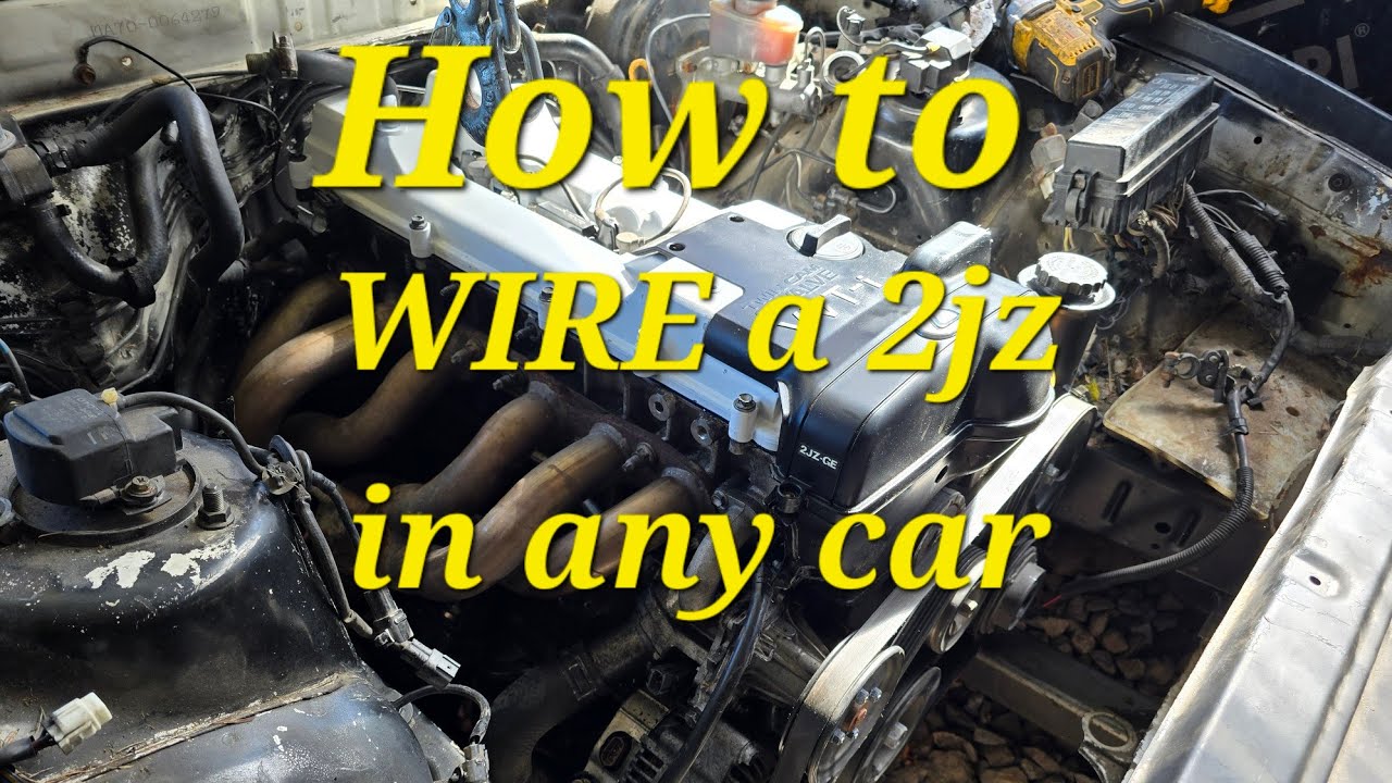 How to WIRE a 2jz engine in 5 minutes - YouTube