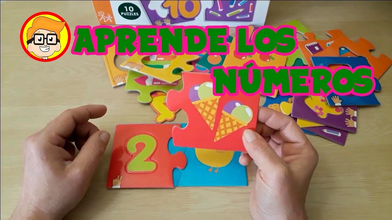 Como aprender a contar del 1 al 10 con un puzzle o rompecabezas de ...