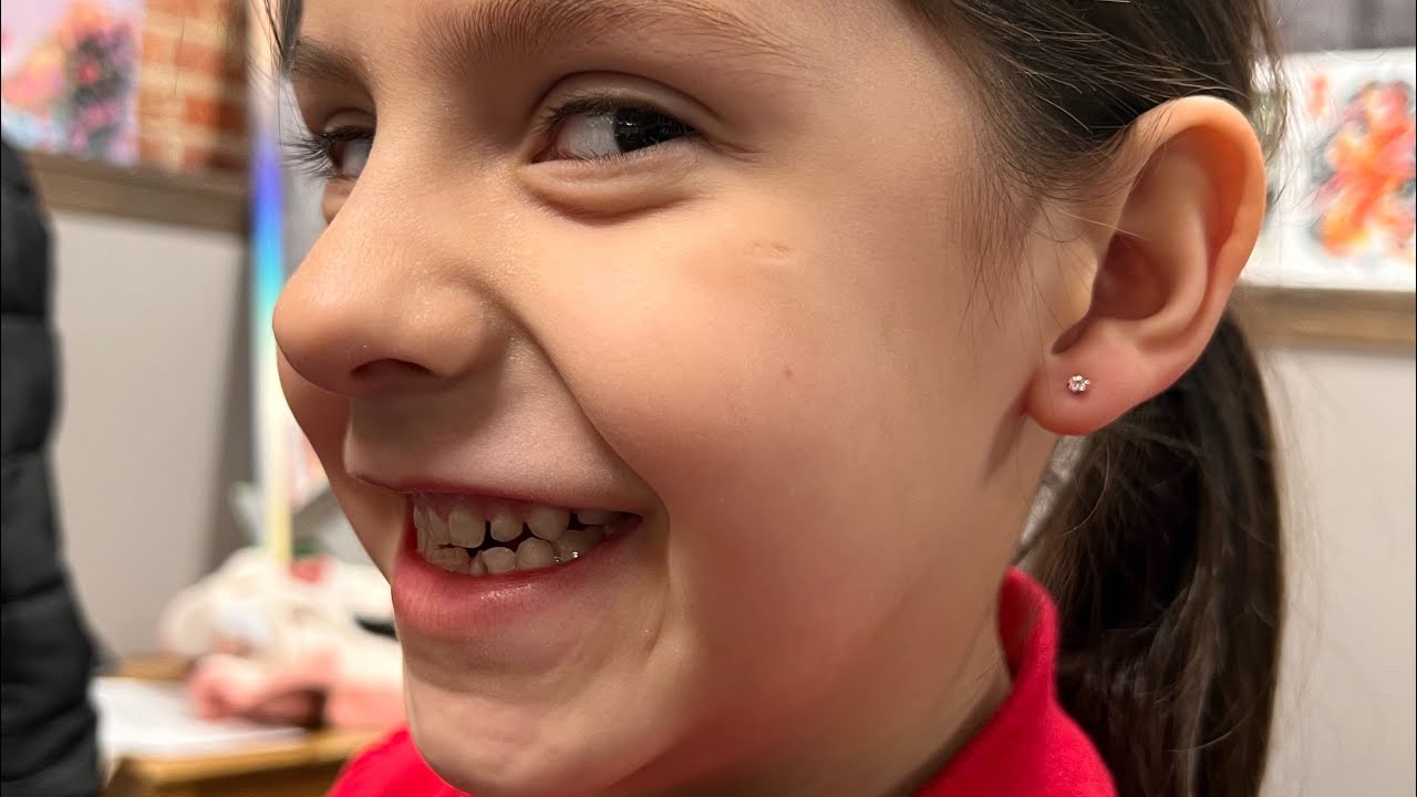 Izzy’s Ears Piercing - YouTube