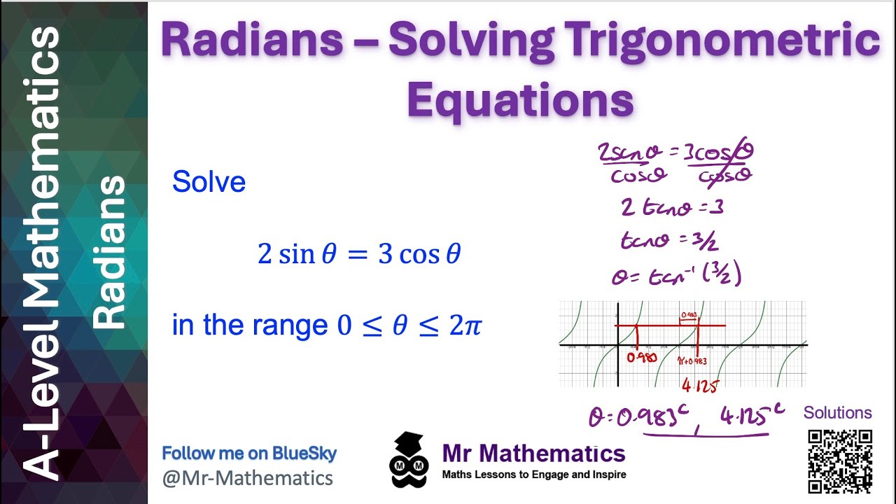 Solving Trigonometric Equations in Radians | A-Level Pure Mathematics ...