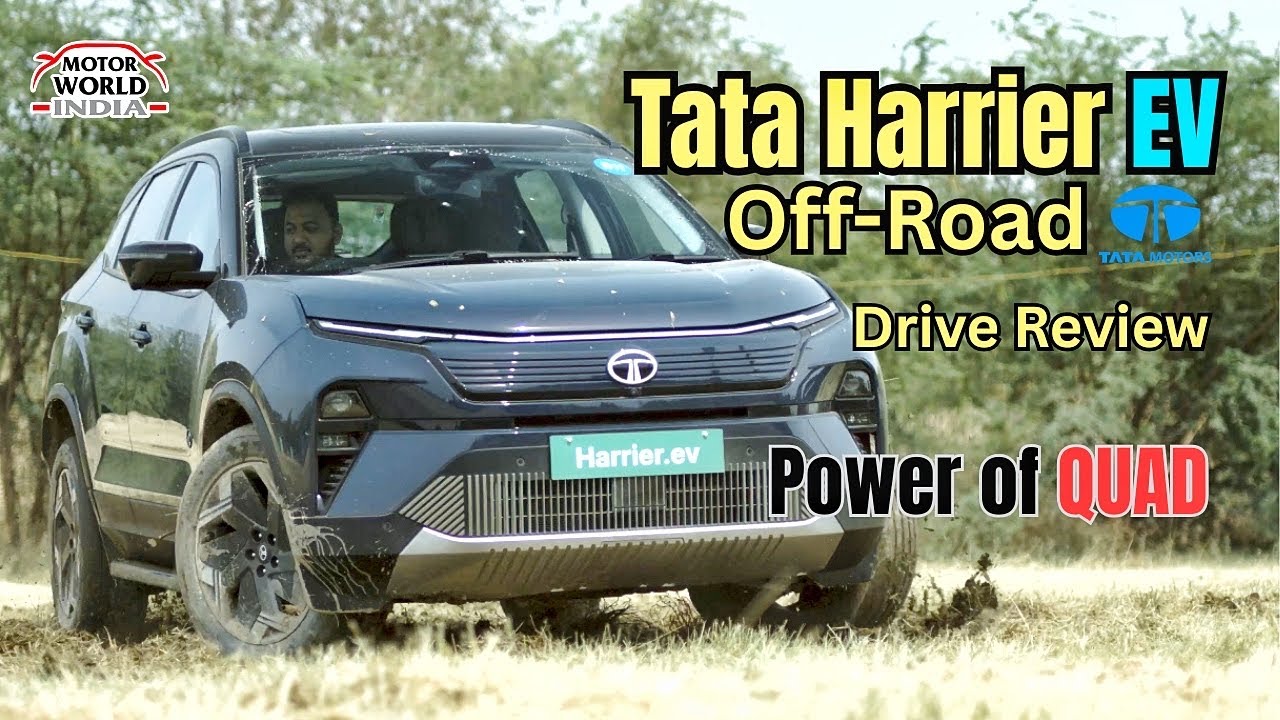 Tata Harrier EV Off Road QUAD Drive Test - Best Electric Off-roader ...