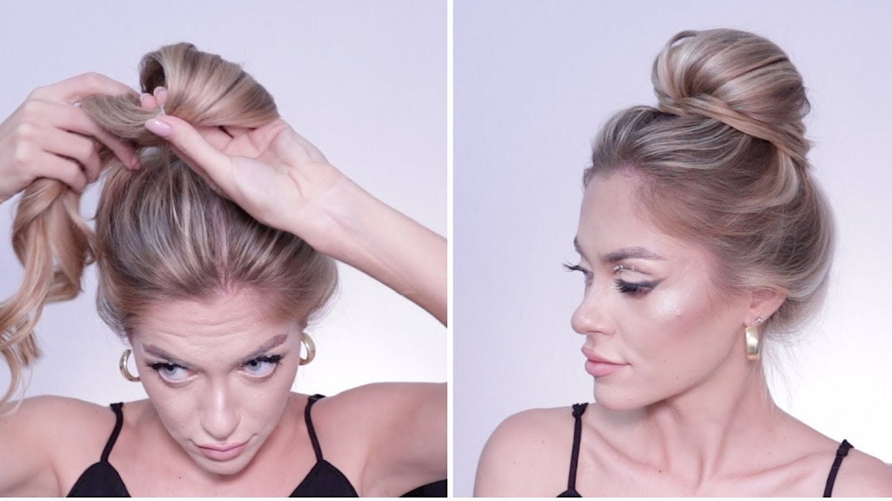 VOLUME MESSY BUN HACK - YouTube