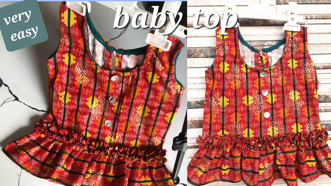 3 year baby top cutting and stiching l baby top l baby dress l top ...