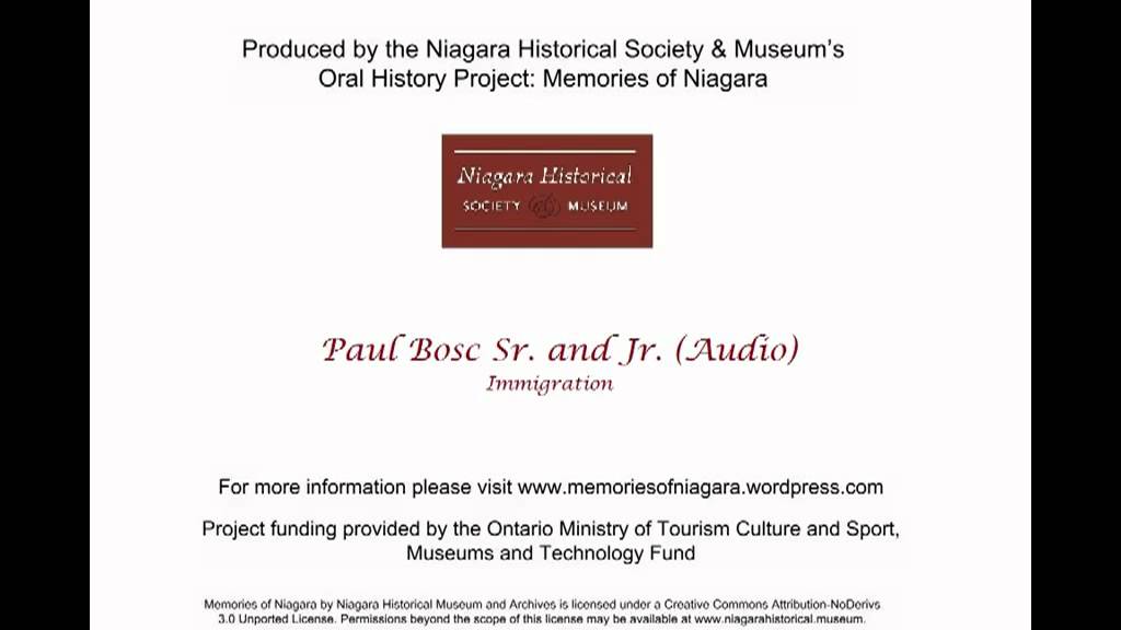 Paul Bosc Sr and Jr Immigration - YouTube