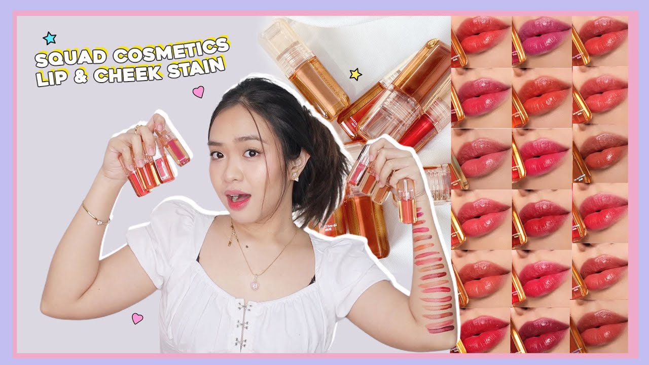 SQUAD COSMETICS LIP & CHEEK STAIN (ALL SHADES) | phonycore 2023 ...