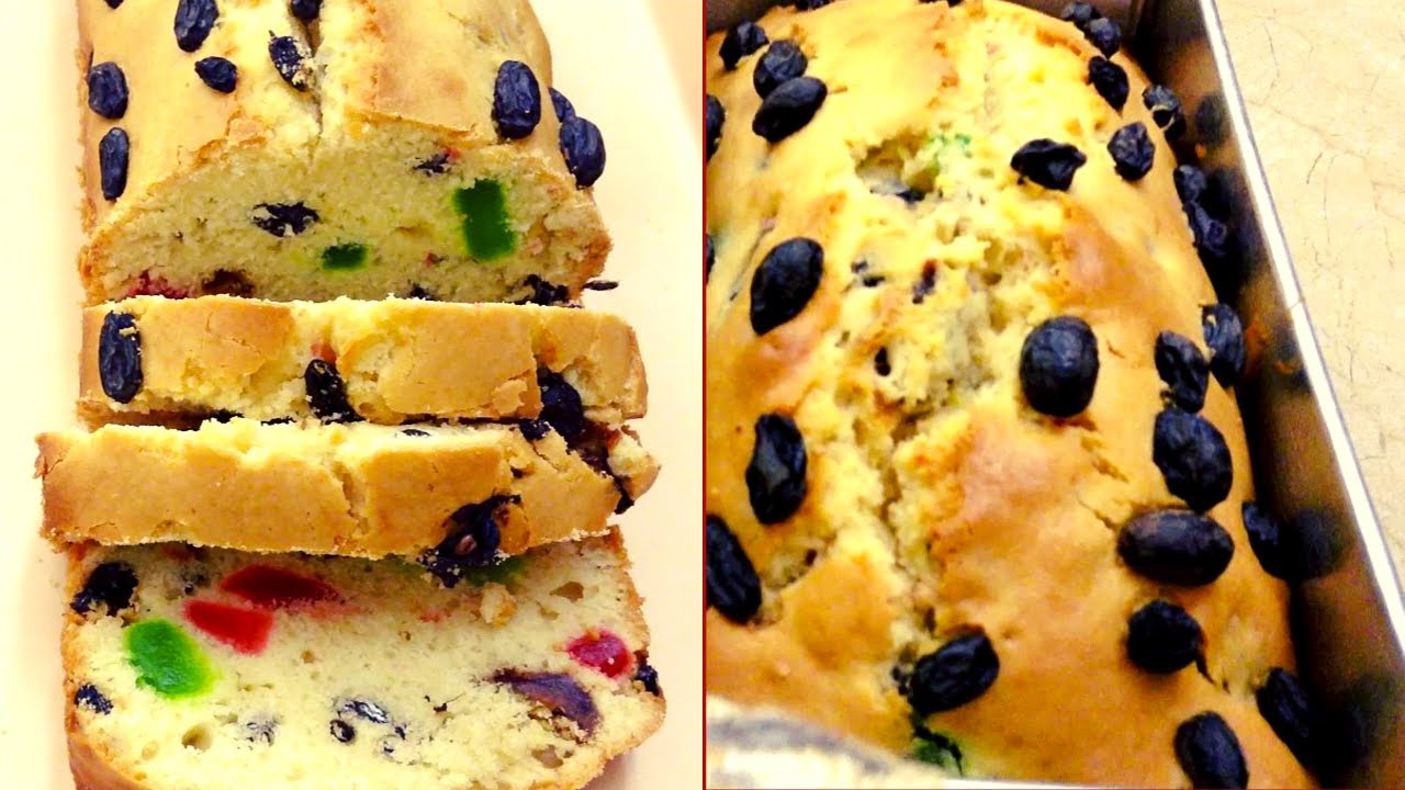 Bakery Style Sponge Fruit Cake | How To Make Sponge Fruit Cake at Home ...