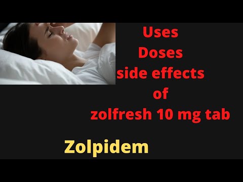 Doses, uses, sides effects of zolfresh 10 mg tab. zolpidem. - YouTube