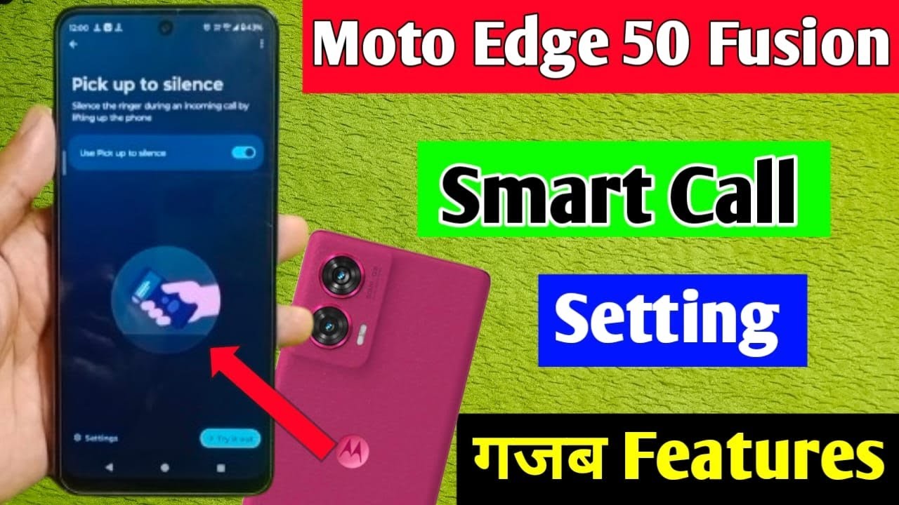 moto edge 50 fusion smart call setting / how to enable smart call moto ...