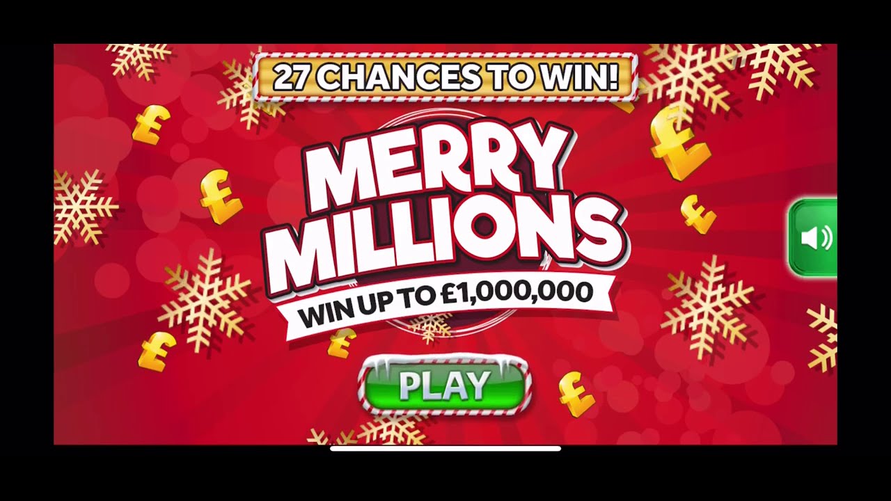 🎄🎅 🥧 Merry Millions | Online | Scratch Cards | Winner Christmas 🎄🎅 🥧 ...