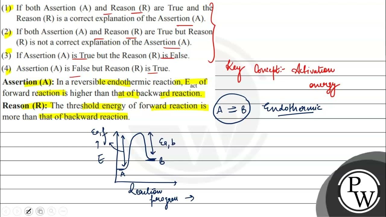 (1) If both Assertion (A) and Reason (R) are True and the Reason (R) is a correct explanation of ...