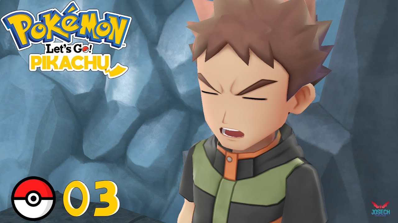 Pokémon Let's Go Pikachu Part 03 : Brock The Pewter City Gym Leader ...