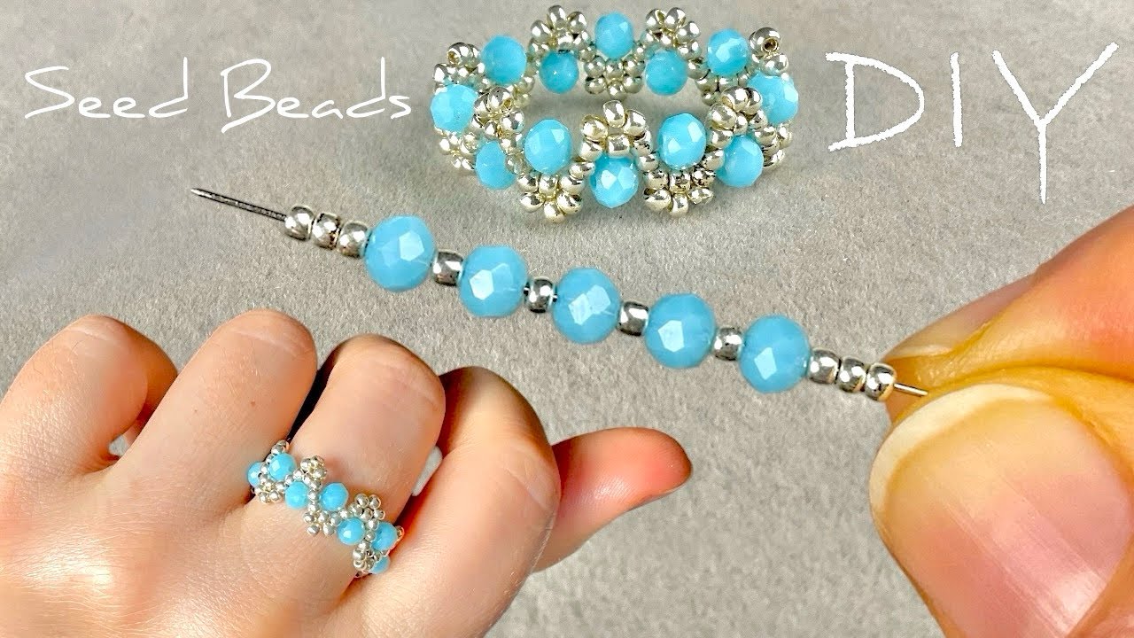 Beading Tutorials: Easy Beaded Ring Making | How to Make Seed Bead ...