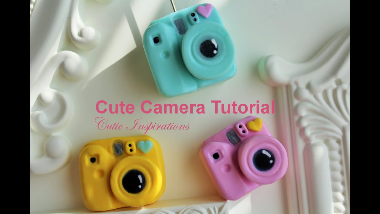DIY Cute Camera - DIY Polaroid - Polymer clay tutorial - YouTube