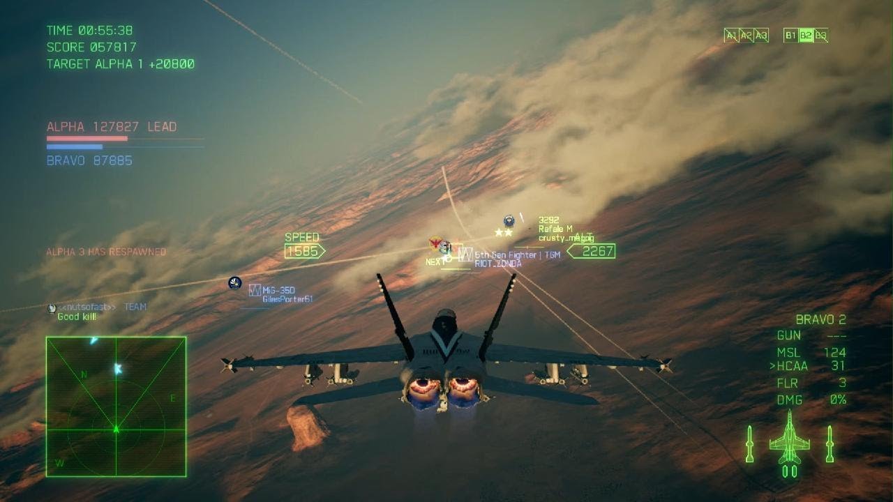 ACE COMBAT 7: double HCAA kill on crusty AND G82 - YouTube