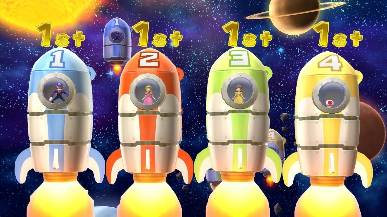 Mario Party 9 - All Characters Win Minigames Battle - YouTube