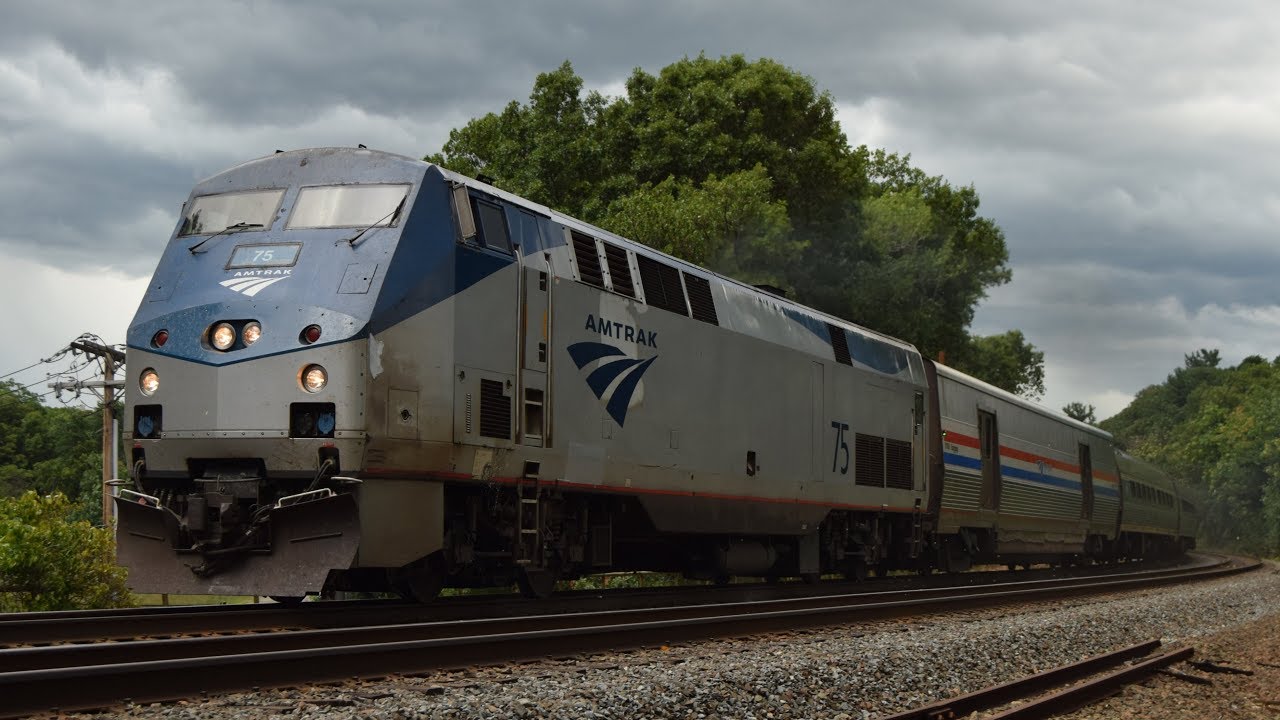 Amtrak 642 on Regional / Lake Shore Limited outside of Boston - YouTube