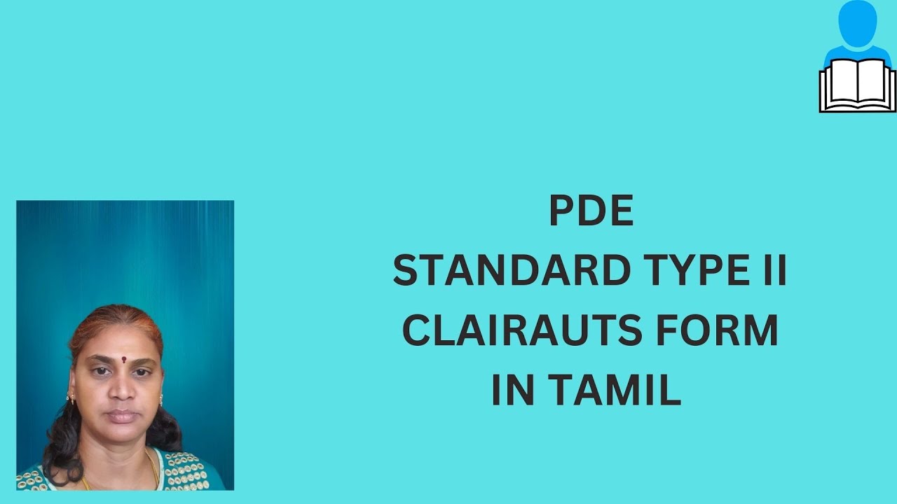 @holisticlearning360degrees | PDE| STANDARD TYPE II| CLAIRAUTS FORMIUG ...