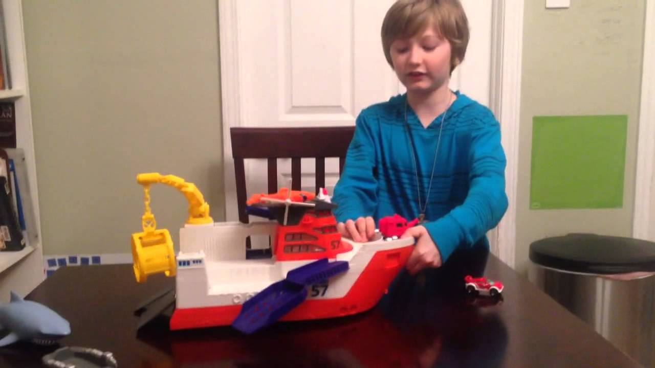 Matchbox Marine Rescue Shark Ship - YouTube