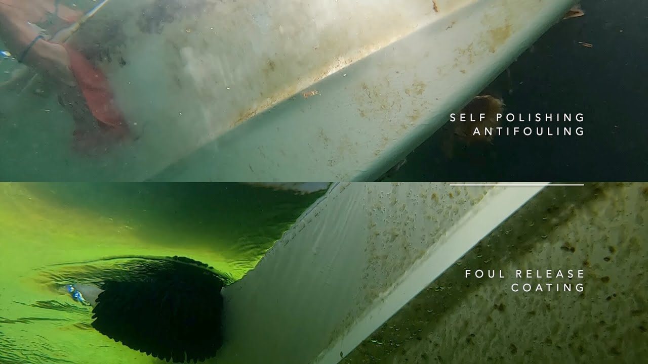 Foul release coating VS self polishing antifouling - YouTube