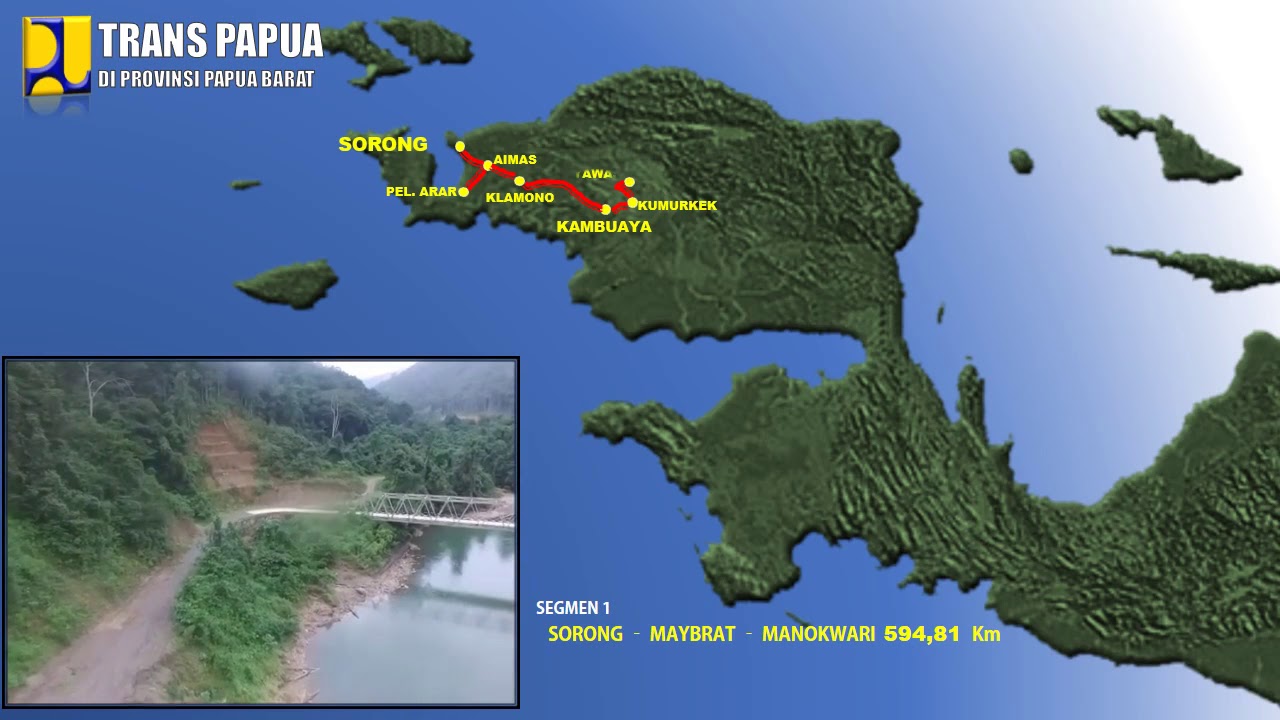 Ruas Jalan Trans Papua di Prov. Papua Barat - YouTube