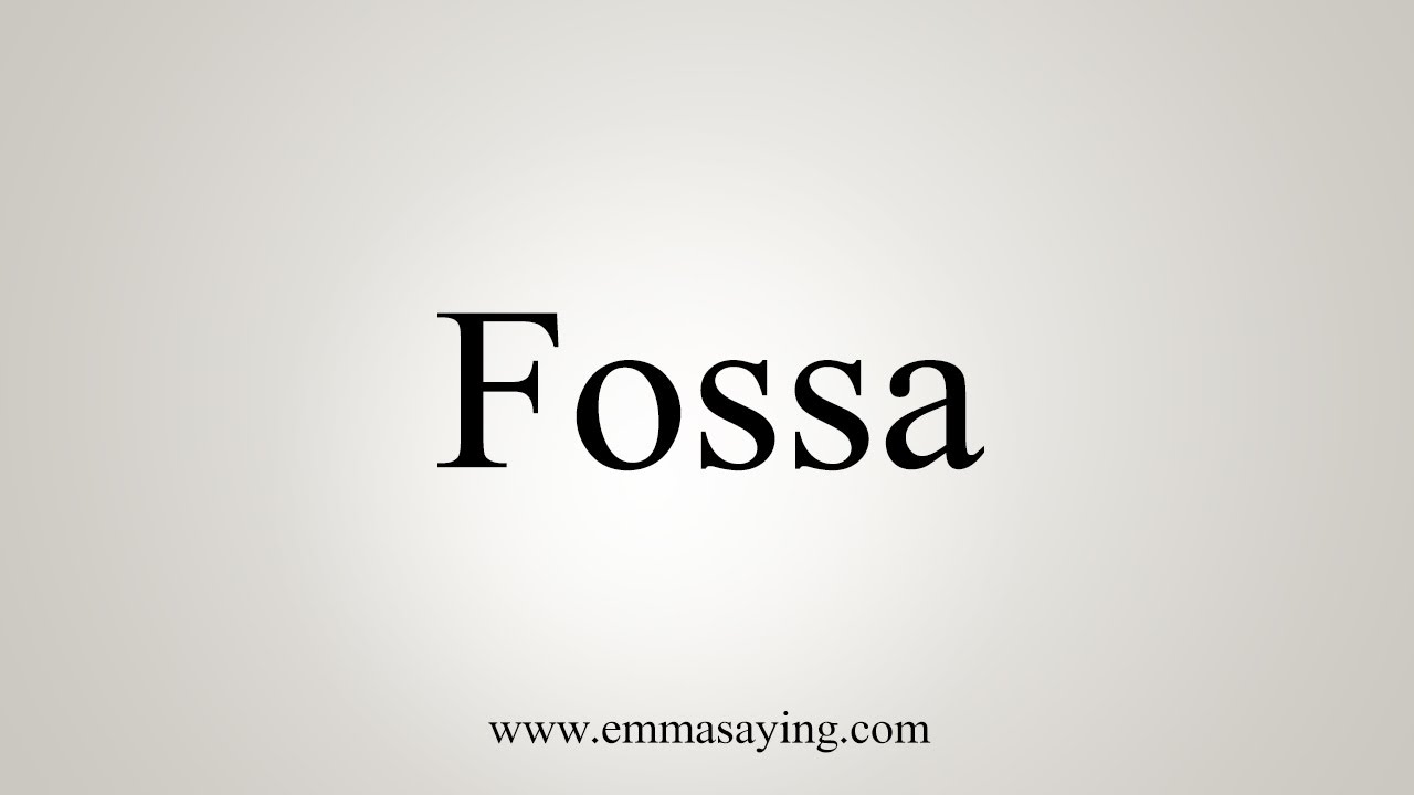 How To Say Fossa - YouTube