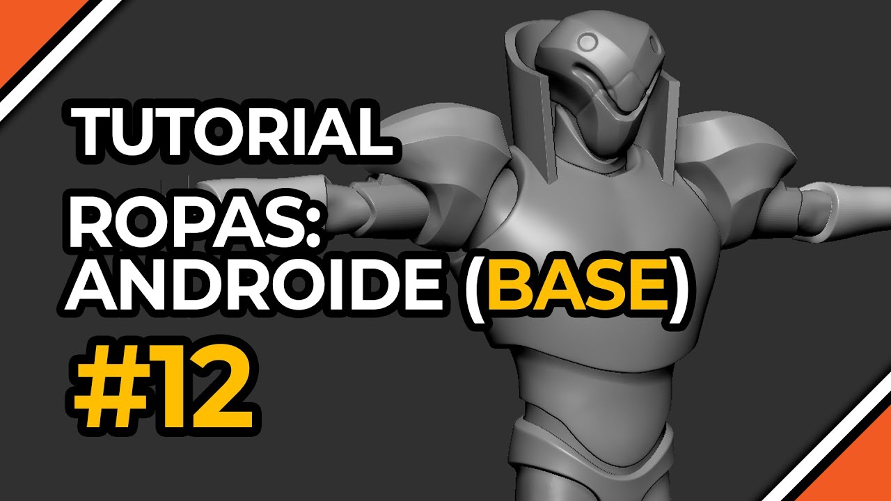 Tutorial: Modelado 3D en #zbrush : Creando ropas 12 (técnicas): 03 Androide: Torso - YouTube