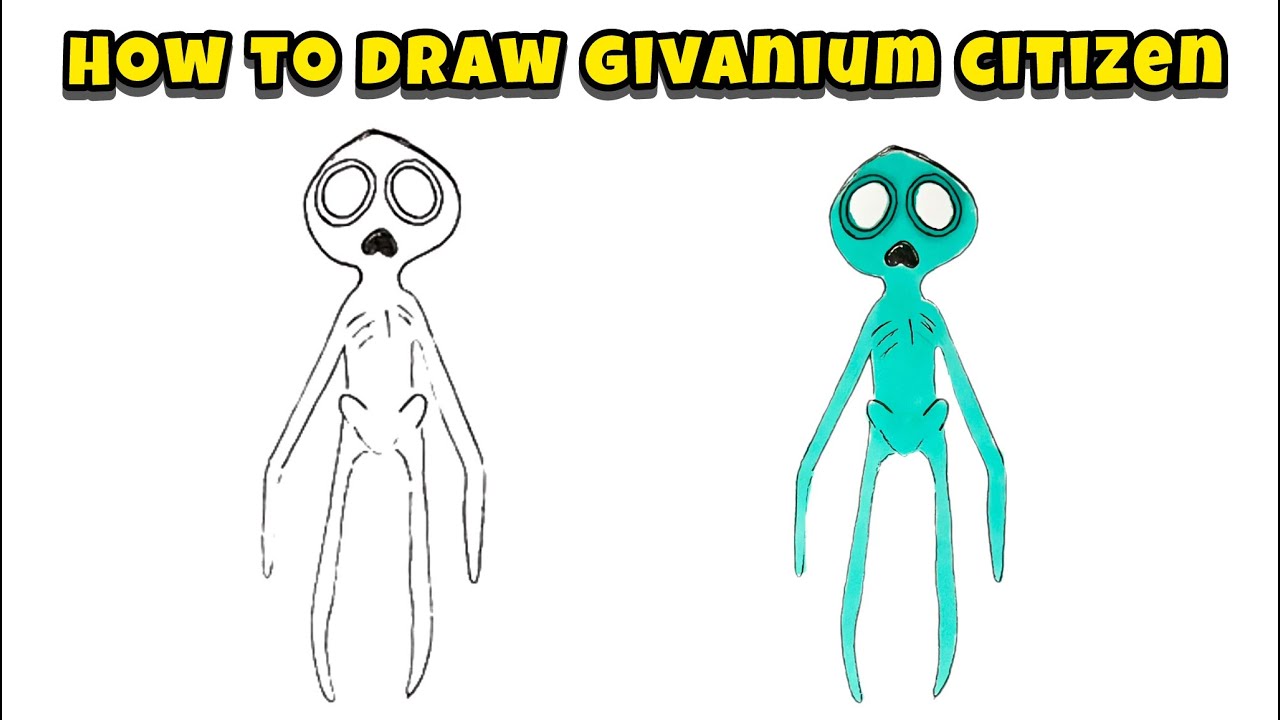 How to Draw Givanium Citizens from Garten of Banban – Game Character ...