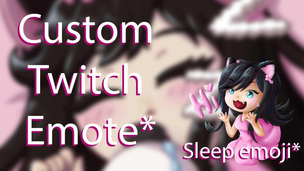 Drawing Custom Twitch Emote ~ Sleeping emoji for my Twitch channel ...
