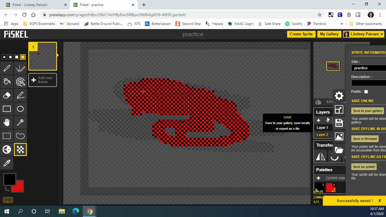 PiskelApp Sprite Tutorial - YouTube